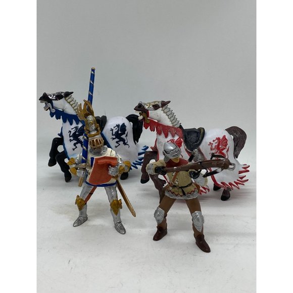 Papo | Toys | Papo Medieval Knights King Horses 4 Crossbowman White ...